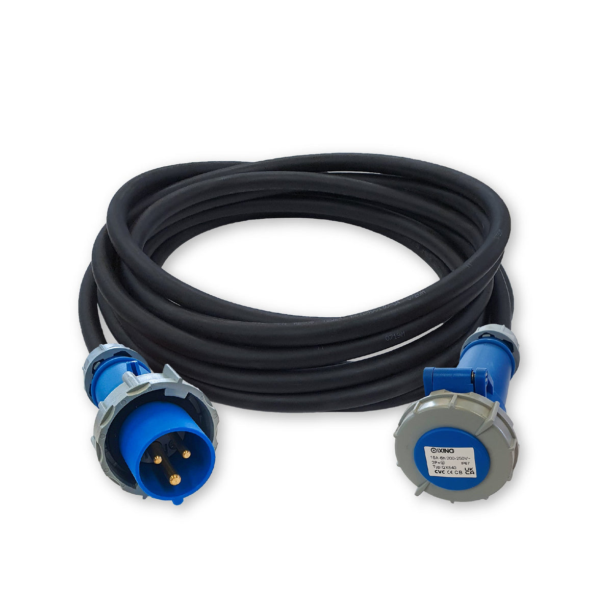 Round Pin Single Phase Extension Leads (CEEform) – EVENTPOWER EQUIPMENT