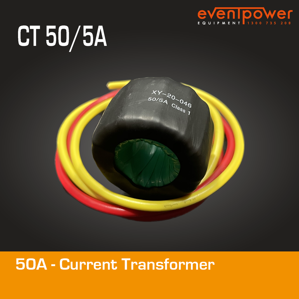 Current Transformer No split Ring 50/5A, class 1 for meter – EVENTPOWER ...