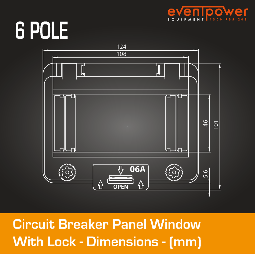 6 Pole Panel window cover with lock – EVENTPOWER EQUIPMENT