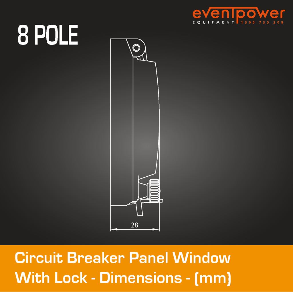 8 Pole Panel window cover with lock – EVENTPOWER EQUIPMENT