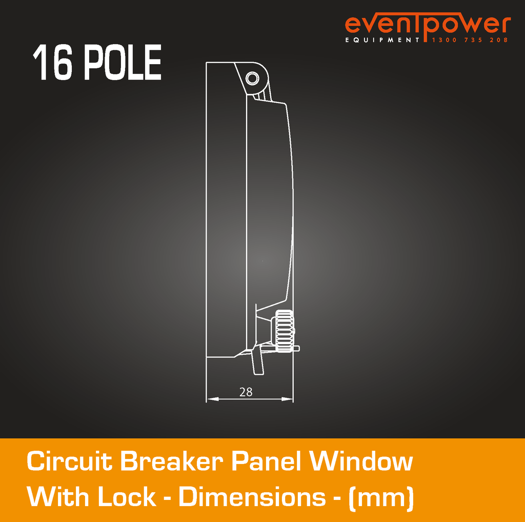 16 Pole Panel window cover with lock – EVENTPOWER EQUIPMENT