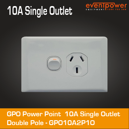 GPO Power point single 10A double pole – EVENTPOWER EQUIPMENT