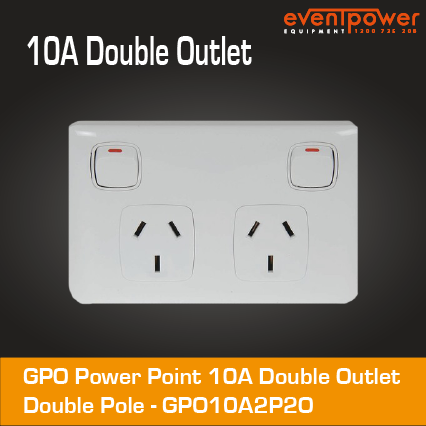 GPO Power point double 10A double pole – EVENTPOWER EQUIPMENT
