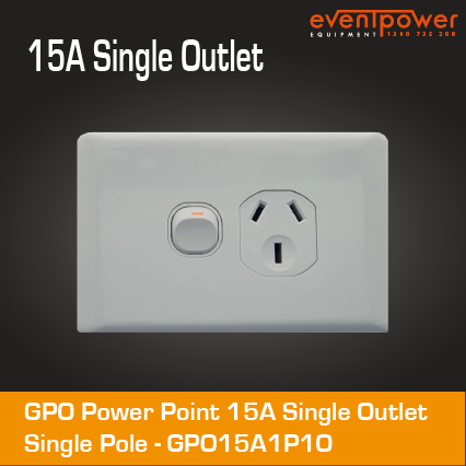 GPO Power point single 15A single pole – EVENTPOWER EQUIPMENT