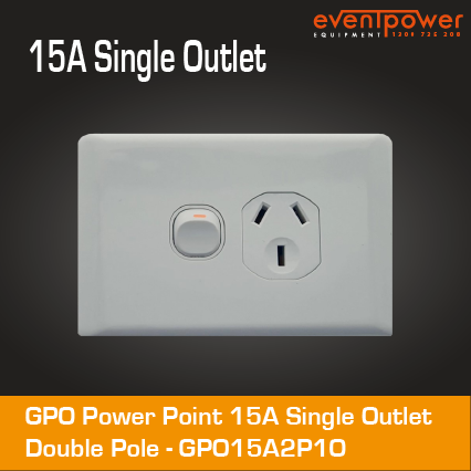 GPO Power point single 15A double pole – EVENTPOWER EQUIPMENT