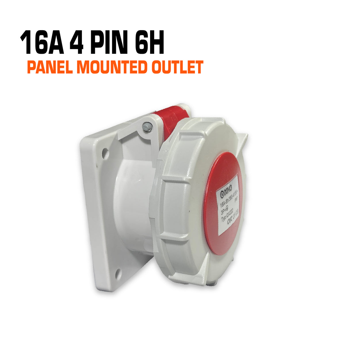QIXING IP67 Panel Outlet Straight - 16A 4 Pin QX222 – EVENTPOWER EQUIPMENT