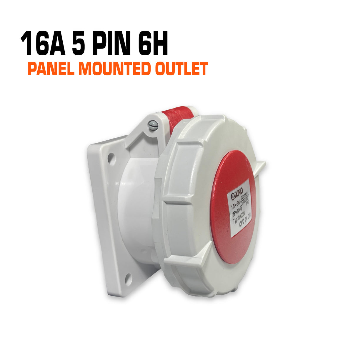QIXING IP67 Panel Outlet Straight - 16A 5 Pin QX228 – EVENTPOWER EQUIPMENT