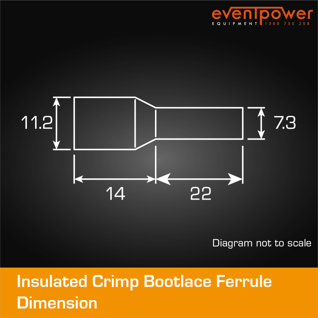 25mm Bootlace Long Black 22mm ferrule 50pk – EVENTPOWER EQUIPMENT