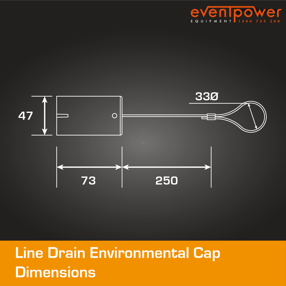 POWERSAFE Line Drain Black IP67 Enviromental Cap – EVENTPOWER EQUIPMENT