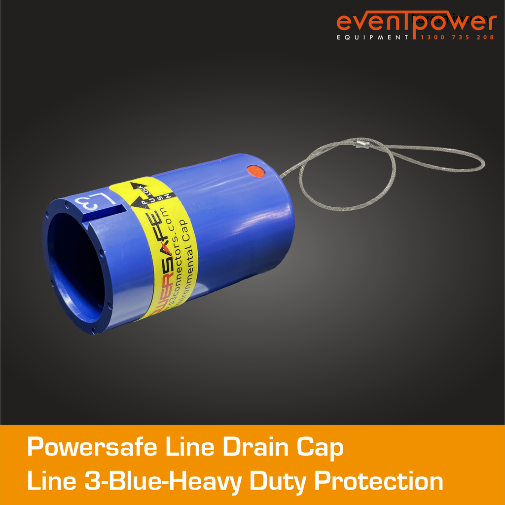 Powersafe Line Drain Blue IP67 Enviromental Cap – EVENTPOWER EQUIPMENT