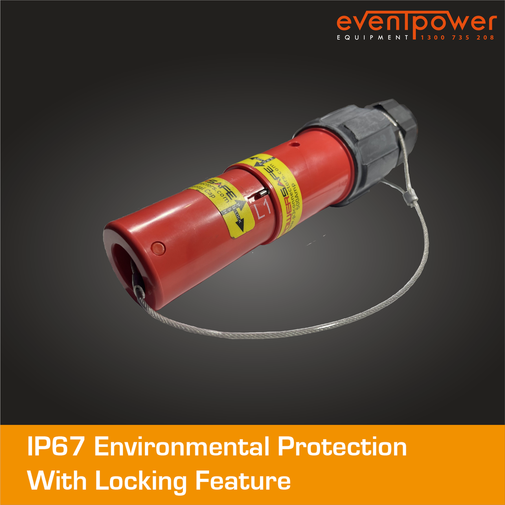 POWERSAFE Line Drain Red IP67 Environmental Cap – EVENTPOWER EQUIPMENT