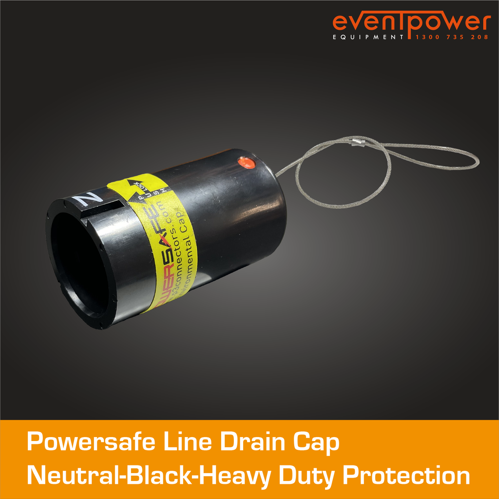 Powersafe Line Drain Black IP67 Enviromental Cap – EVENTPOWER EQUIPMENT