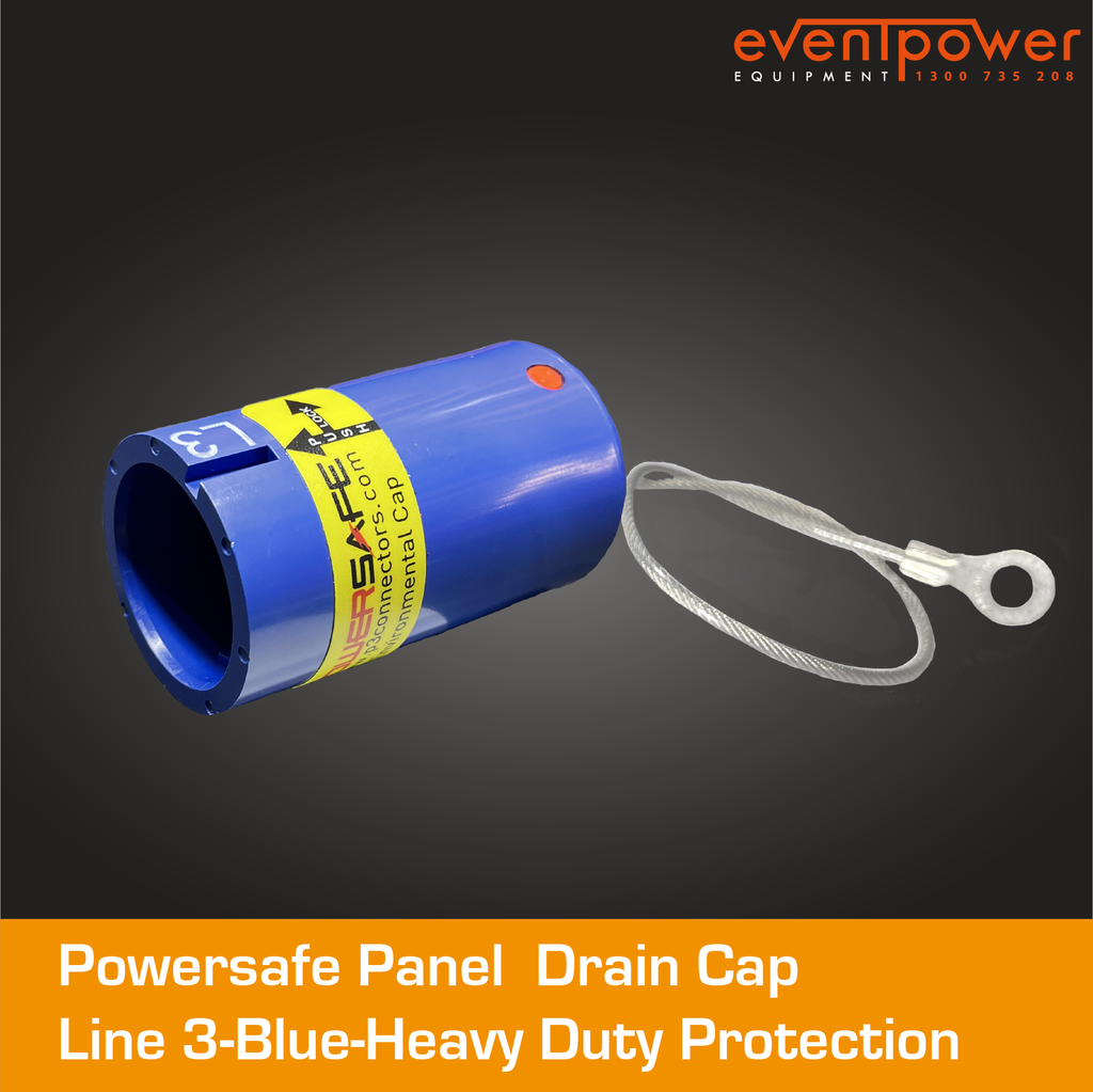 Powersafe Panel Drain Blue IP67 Environmental Cap – EVENTPOWER EQUIPMENT
